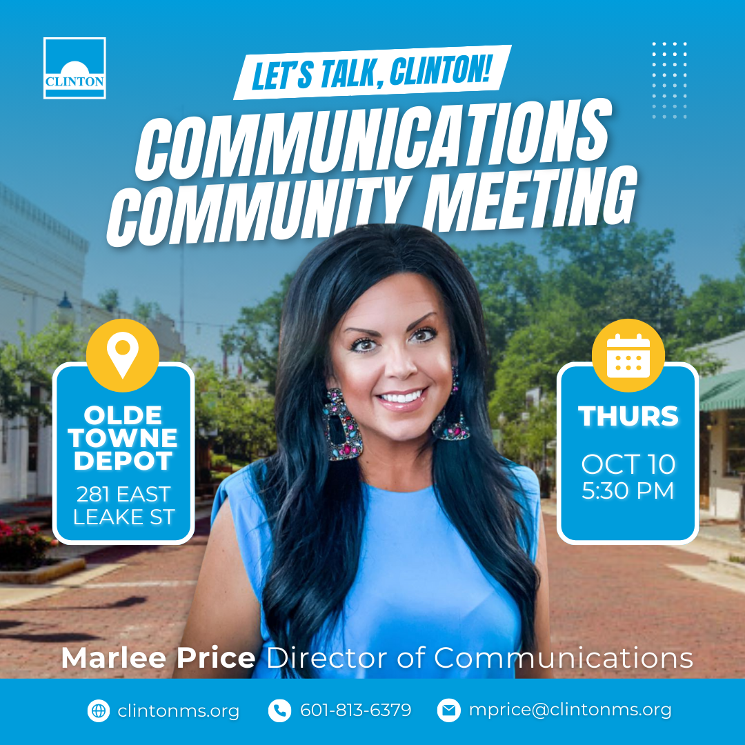 Communications Community Meeting at Olde Towne Depot - City of Clinton