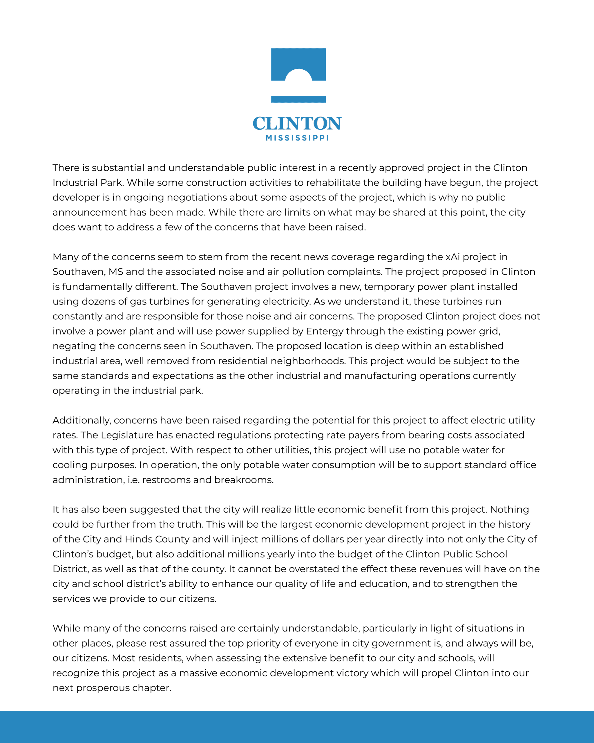 Mayor Addresses Community Concerns Surrounding a Potential Development ...